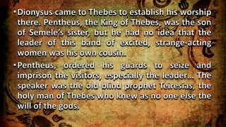 Two Great Gods of Earth: Demeter & Dionysus | PPTX