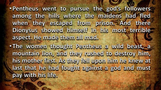 Two Great Gods of Earth: Demeter & Dionysus | PPTX