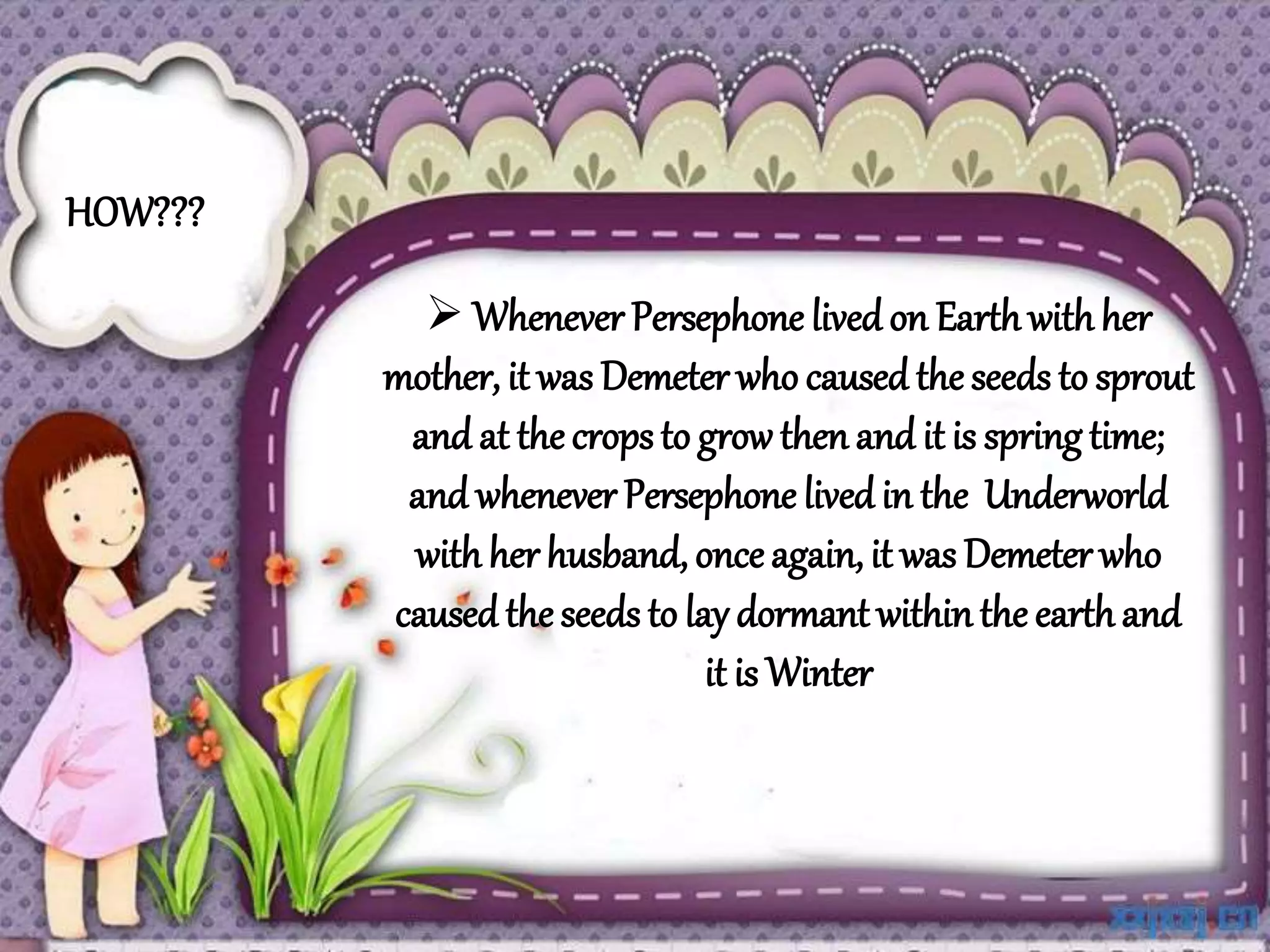 Demeter and Persephone | PPTX | Hinduism | Religion & Spirituality