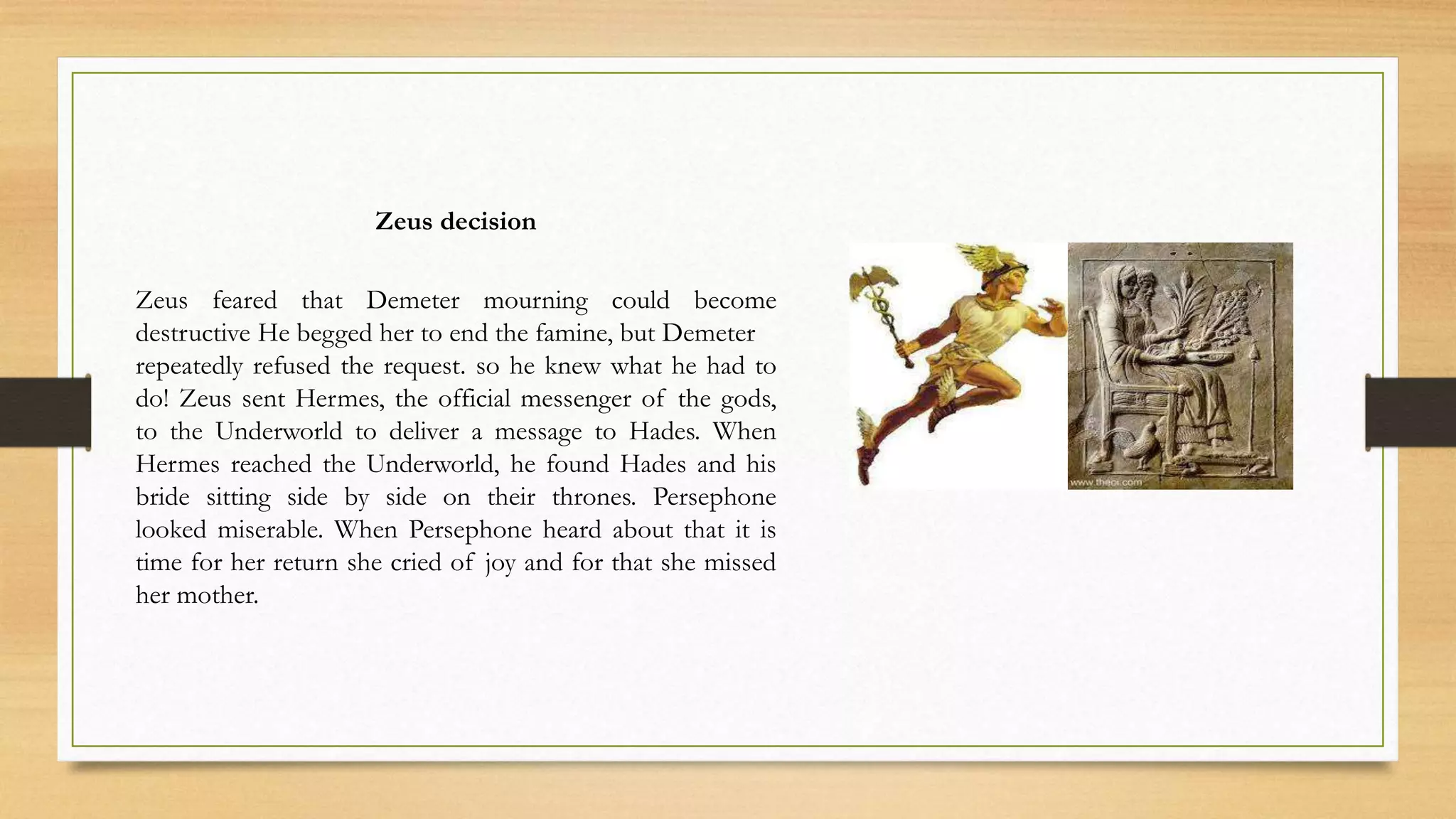 Demeter and Persephone by Farid Talebi. | PPTX