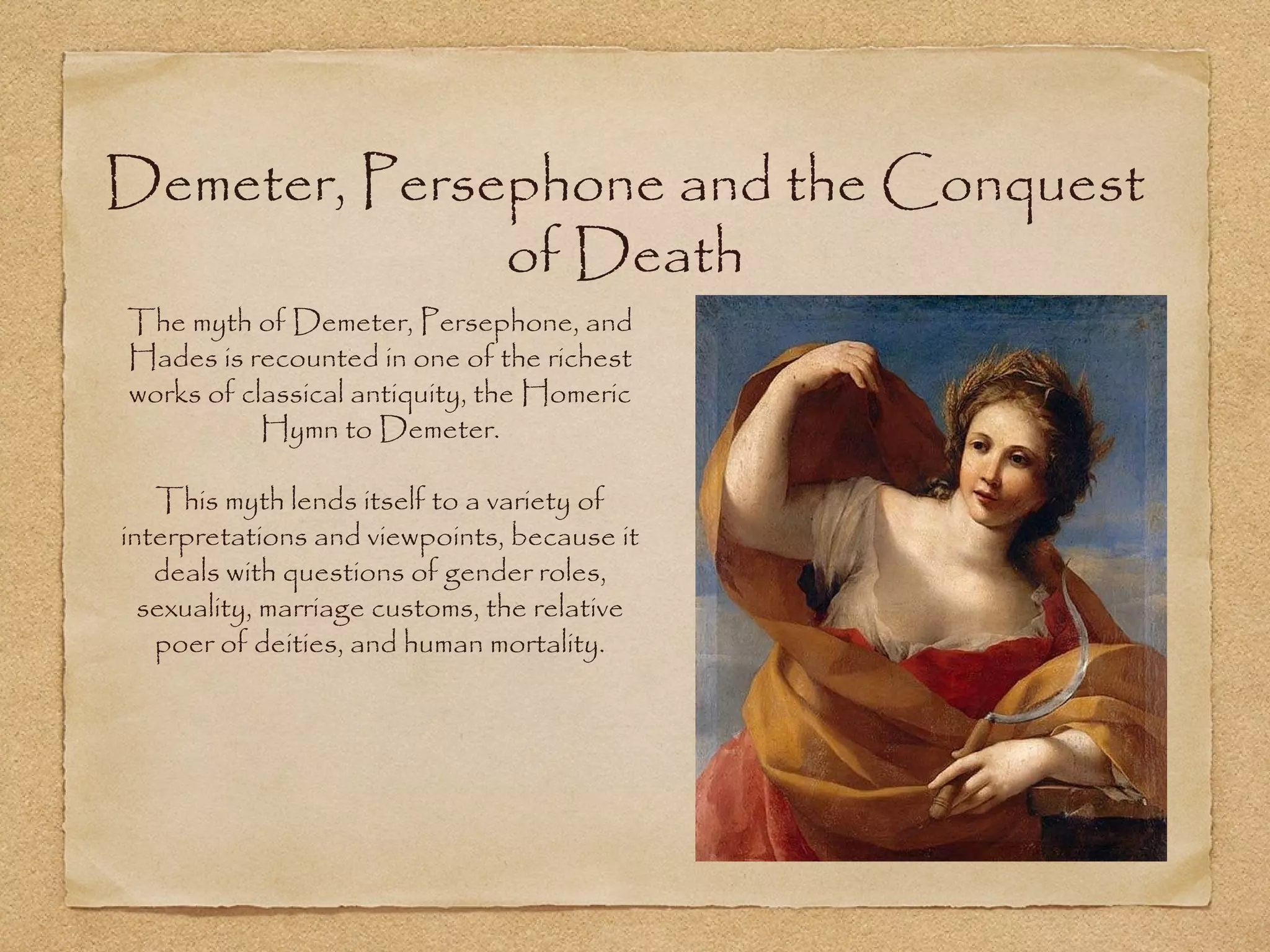 Demeter and Persephone | PPT