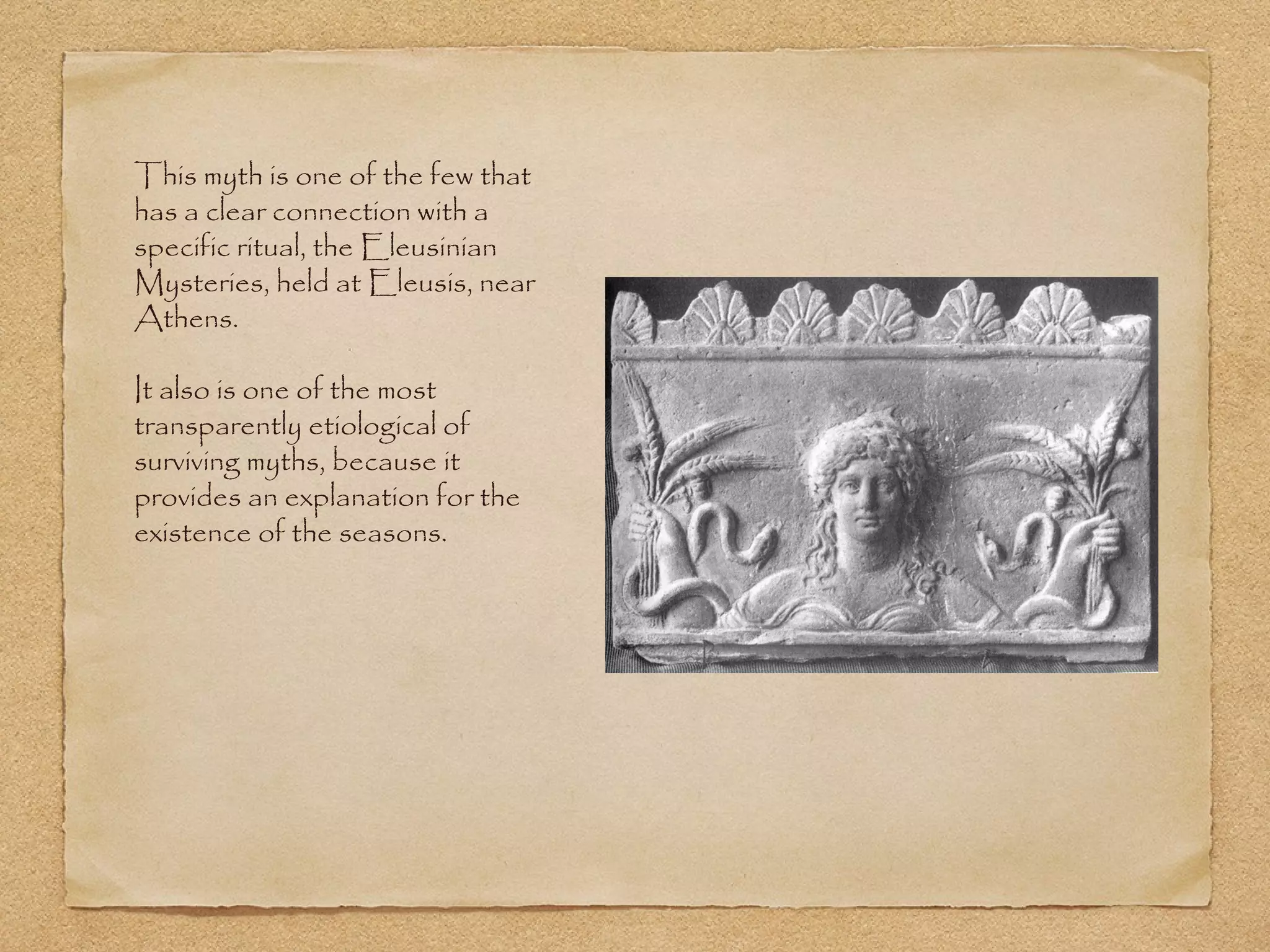 Demeter and Persephone | PPT