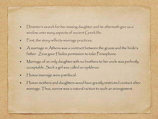 Demeter and Persephone | PPT