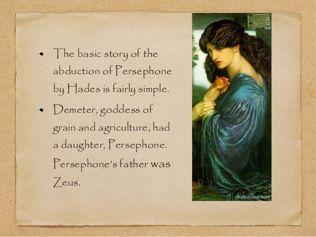 Persephone And Demeter Story
