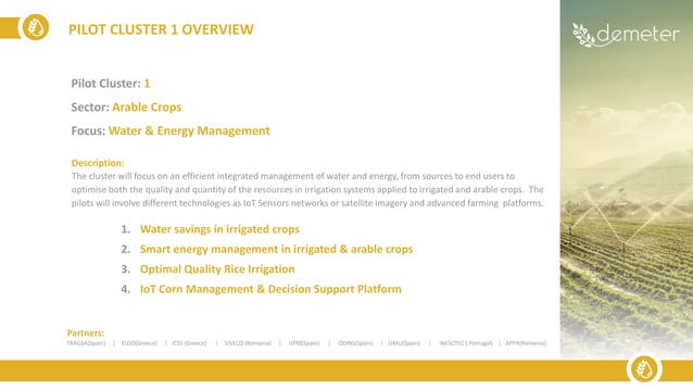 DEMETER H2020 project overview | PPTX