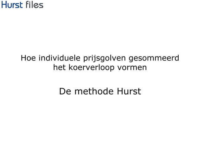 De methode Hurst - Sommatie van golven | PPT