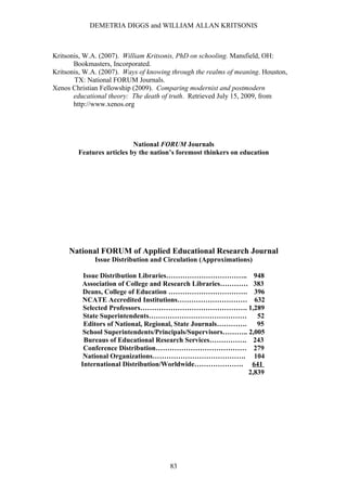 Demetria Diggs & Dr. Wm. A. Kritsonis | DOC