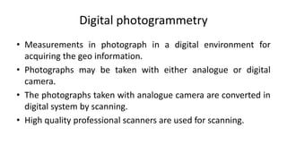 DEM generation, Image Matching in Aerial Photogrammetry.pptx