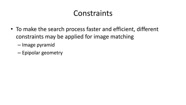 DEM generation, Image Matching in Aerial Photogrammetry.pptx