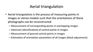 DSM/DTM/DEM generation from aerial photogrrametry.pptx