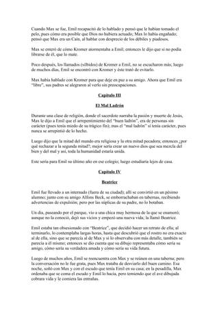 resumen del libro demian | DOC