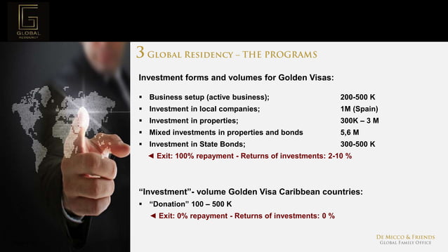 Golden Visa Spain advantages - presentation | PPT