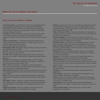 Private Placement Program lawyers & attorneys | PDF