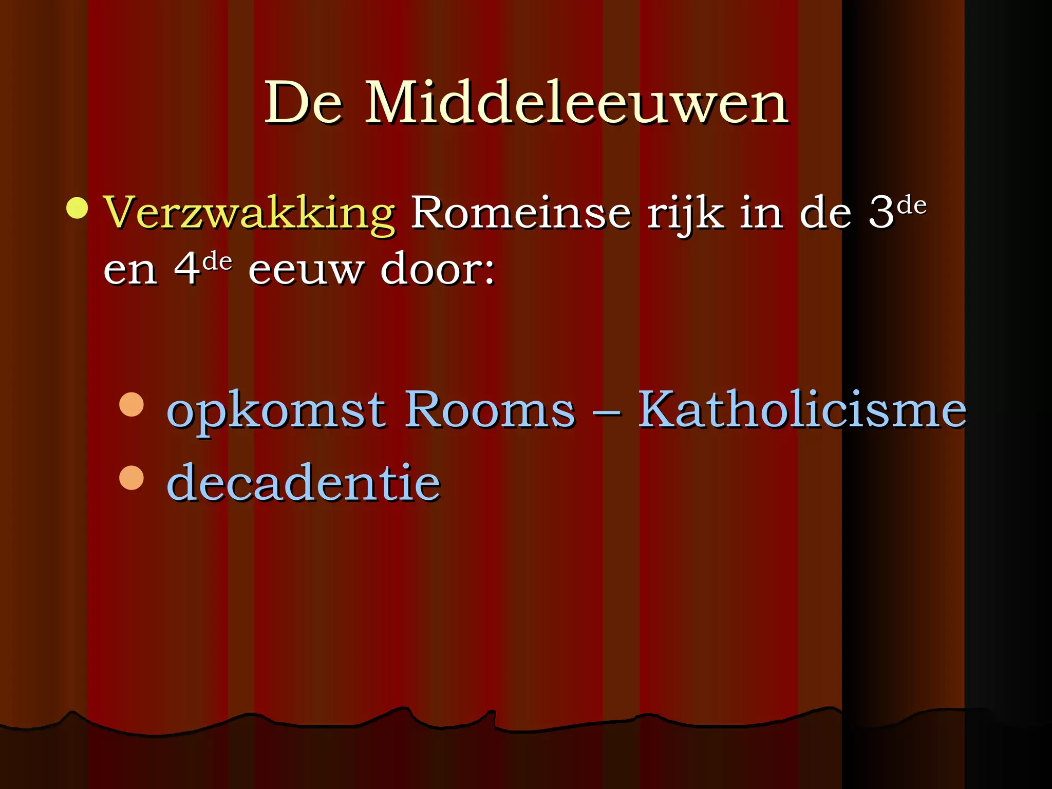 De Middeleeuwen | PPT