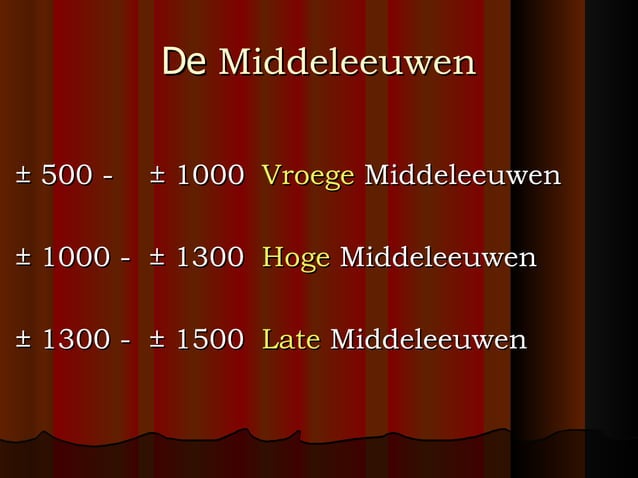 De Middeleeuwen | PPT