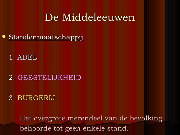 De Middeleeuwen