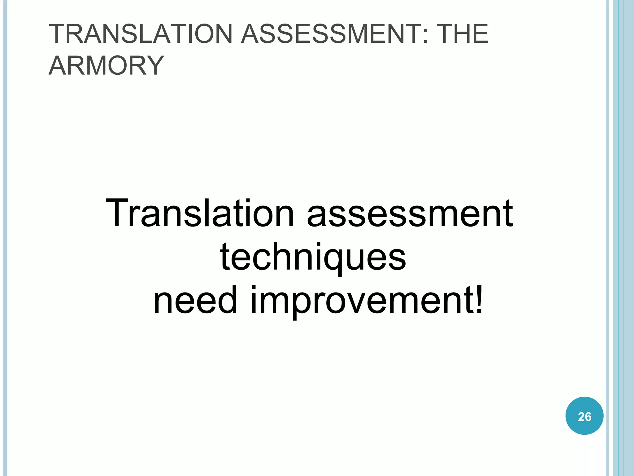 Translation quality assessment redefined | PPT