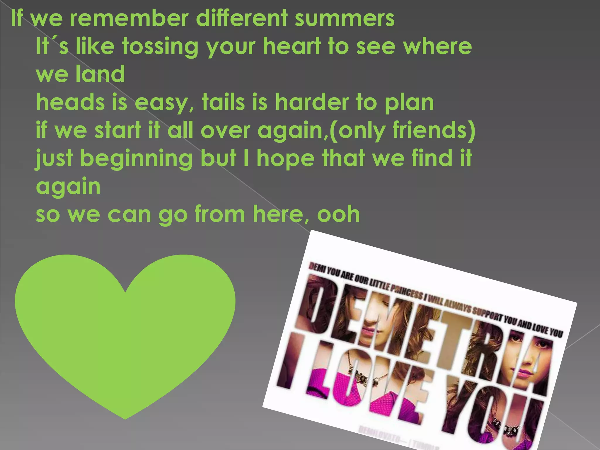Demi Lovato different summers | PPTX