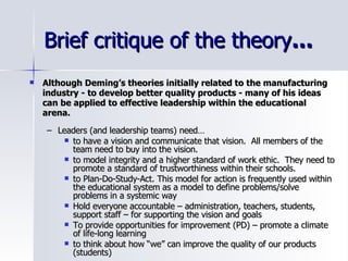 Deming | PPT