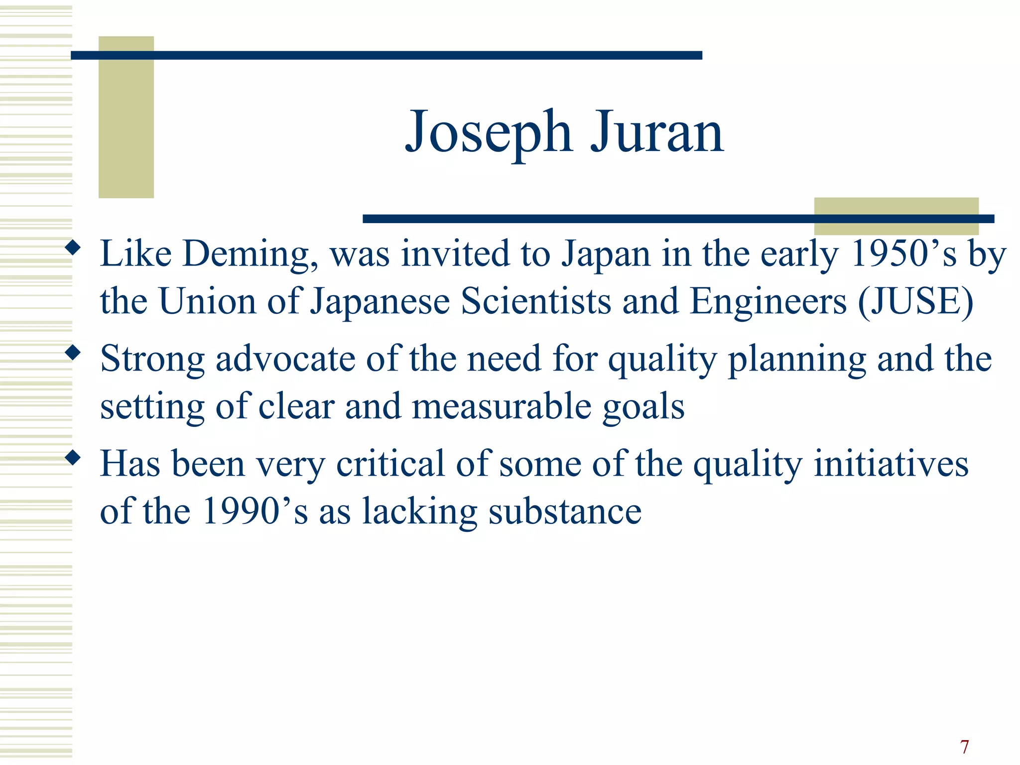 Deming juran-crosby | PPT