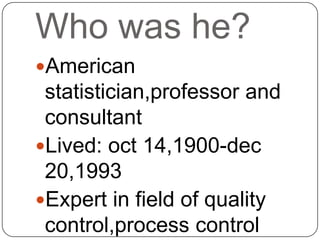 Deming and japan(1) | PPTX
