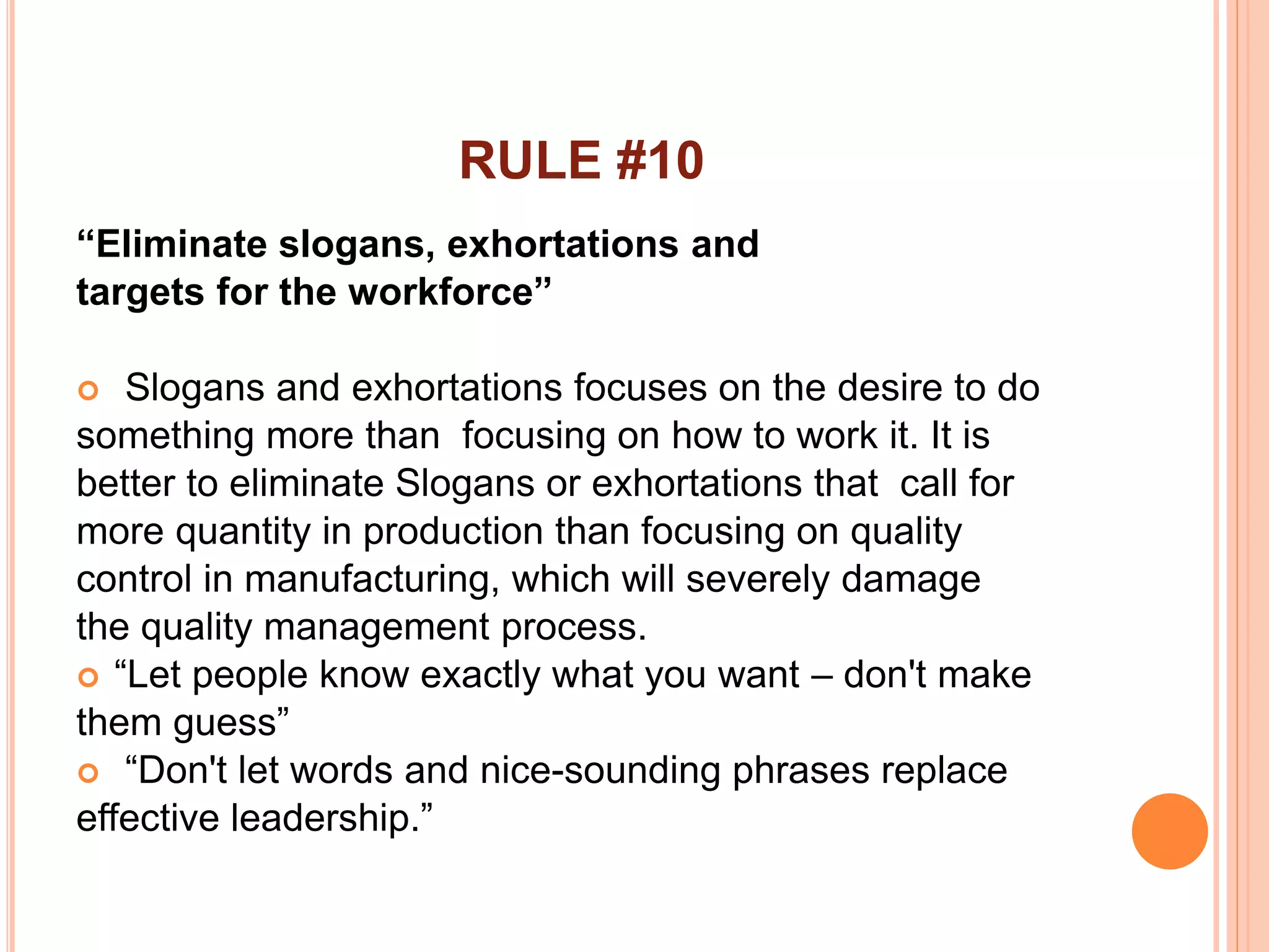 Deming, Crosby, Juran quality improvement principles. | PPT