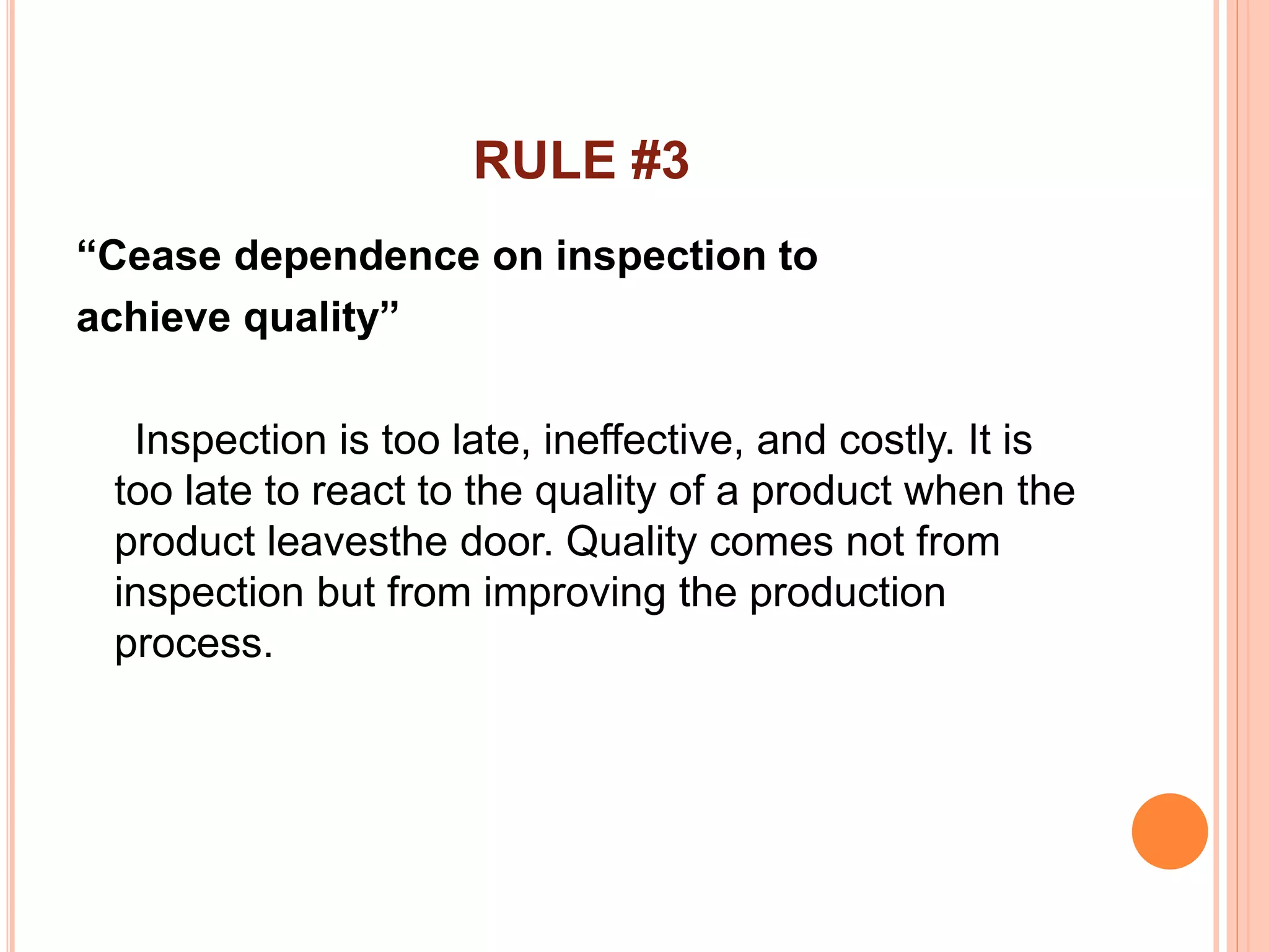 Deming, Crosby, Juran quality improvement principles. | PPT