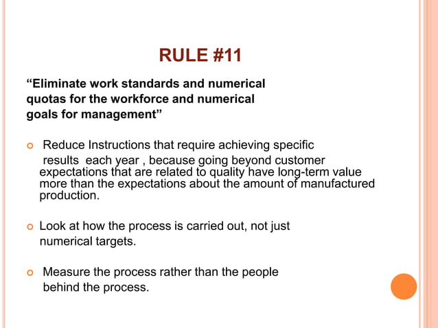Deming, Crosby, Juran quality improvement principles. | PPT