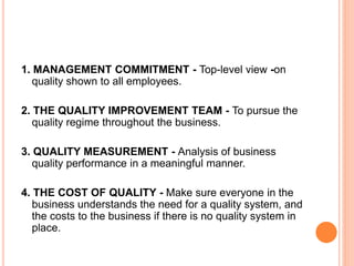 Deming, Crosby, Juran quality improvement principles. | PPT
