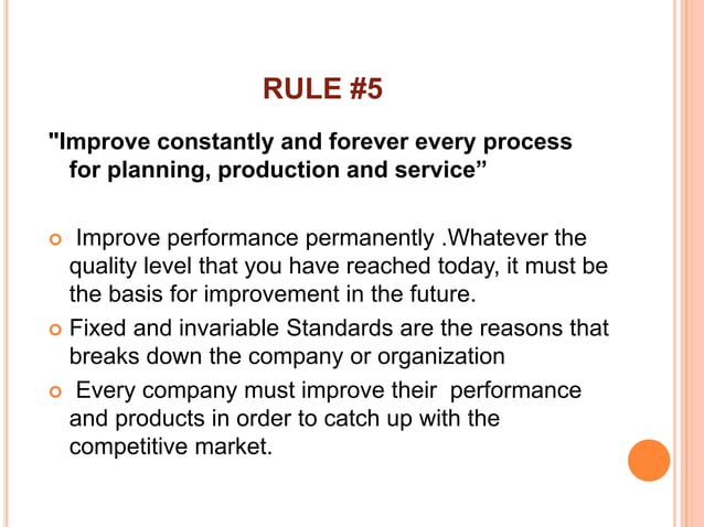 Deming, Crosby, Juran quality improvement principles. | PPT