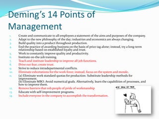 Deming presentation | PPTX