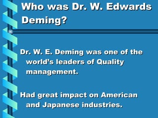 Deming Prize | PPT