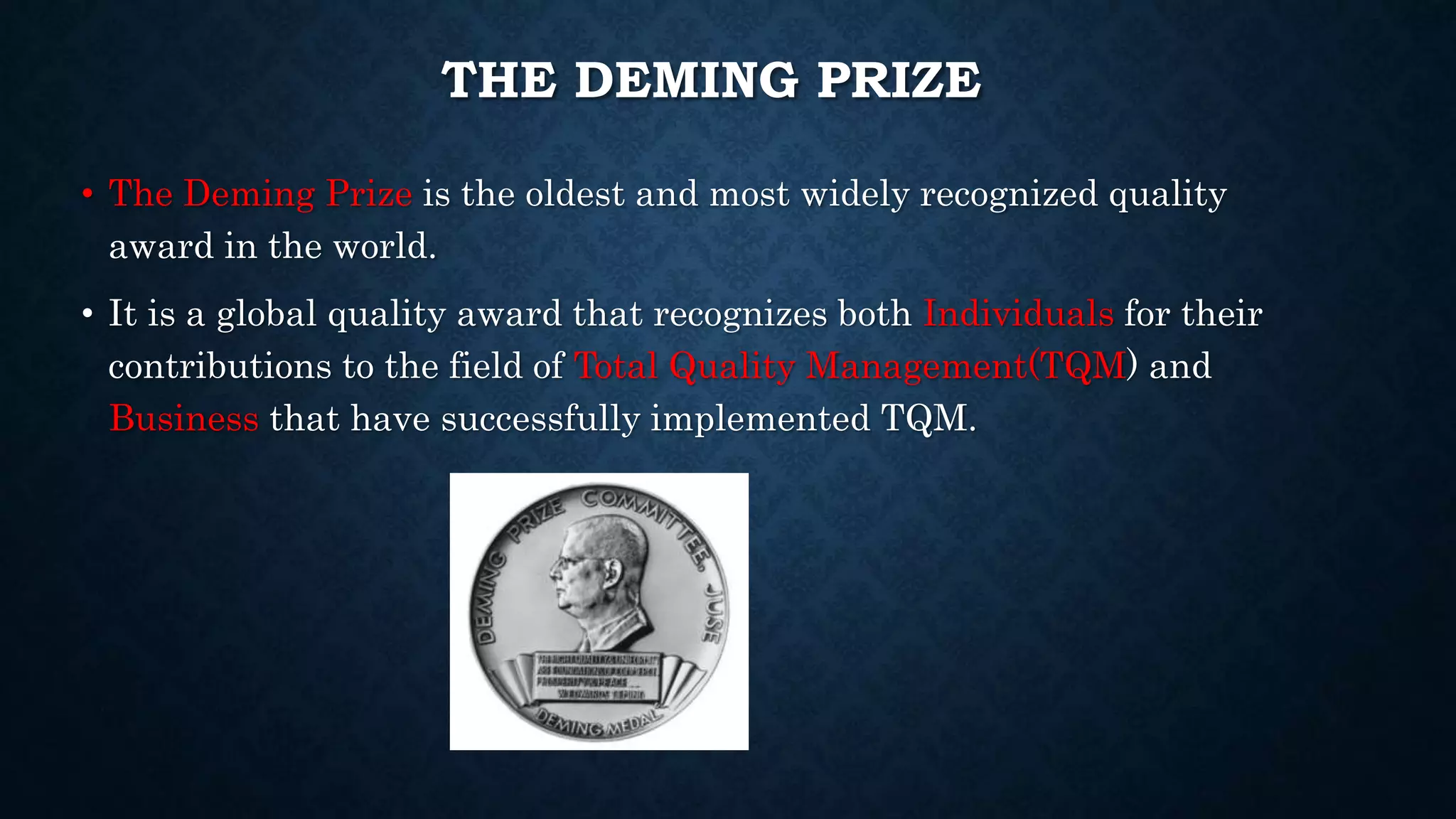 Deming prize | PPTX