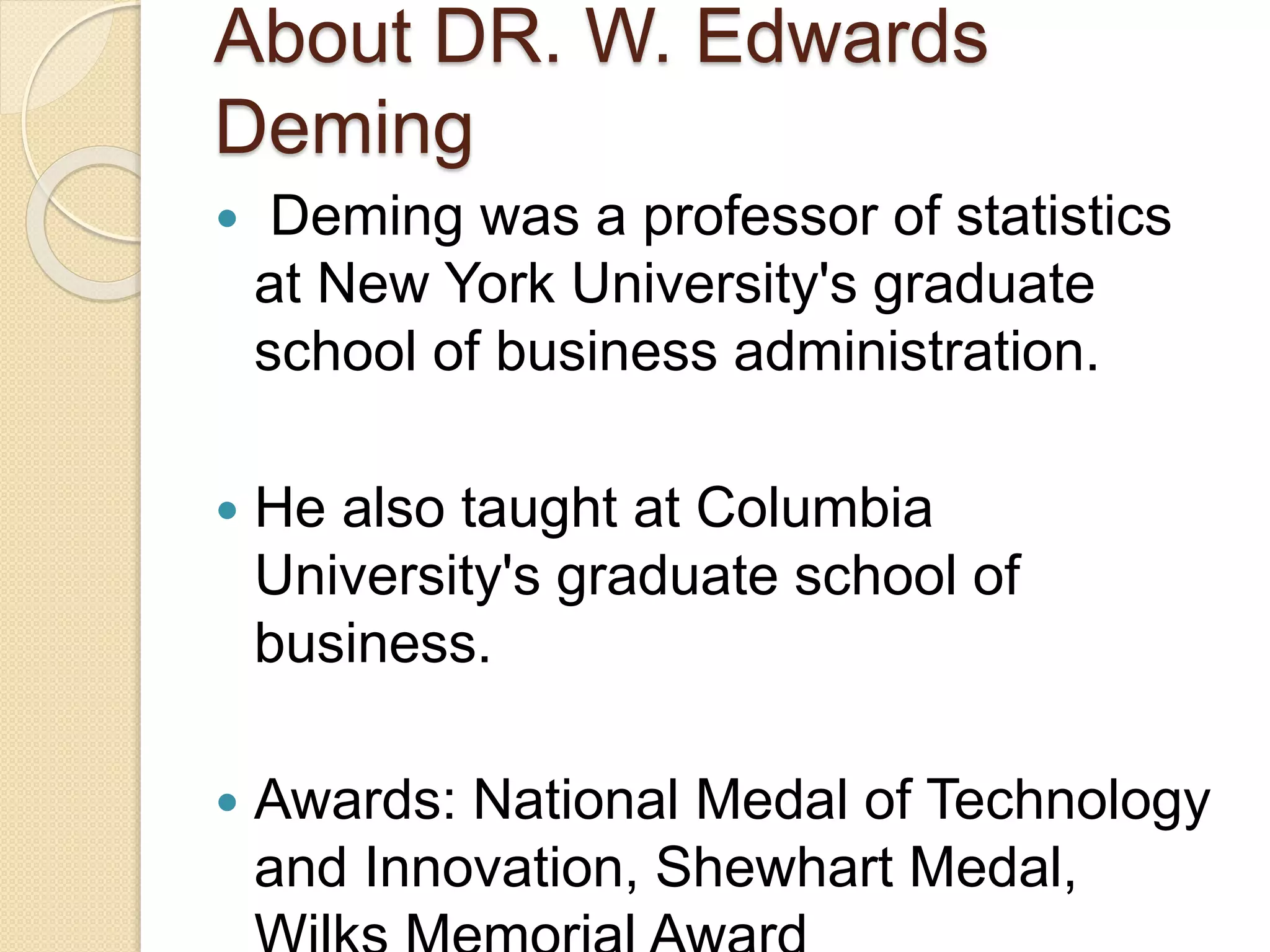 Deming’s 14 points | PPTX