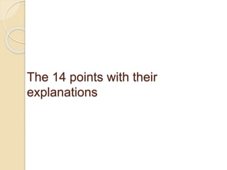 Deming’s 14 points | PPTX