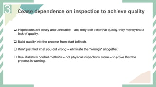 Deming's 14 points | PPT