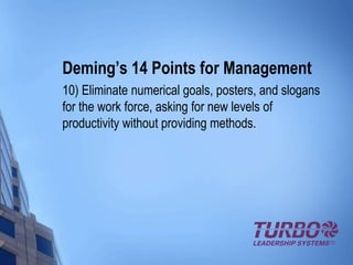 Deming’s 14 Points for Management | PDF
