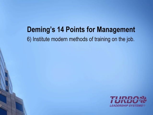 Deming’s 14 Points for Management | PDF | Business | Business and Finance