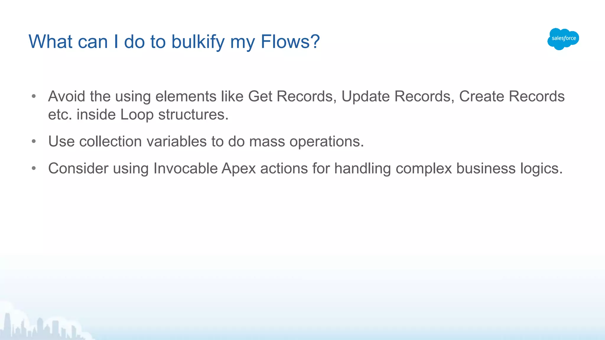 Demistifying flow bulkification | PPT