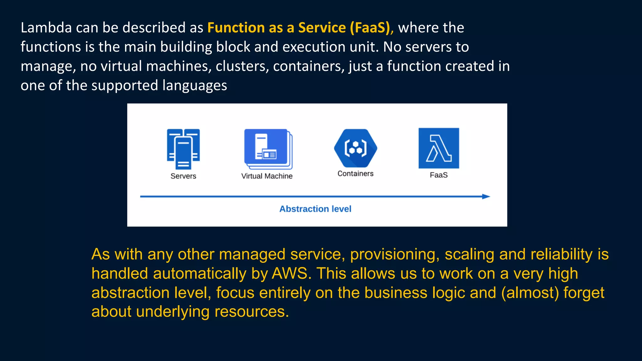Demistifying serverless on aws | PPT