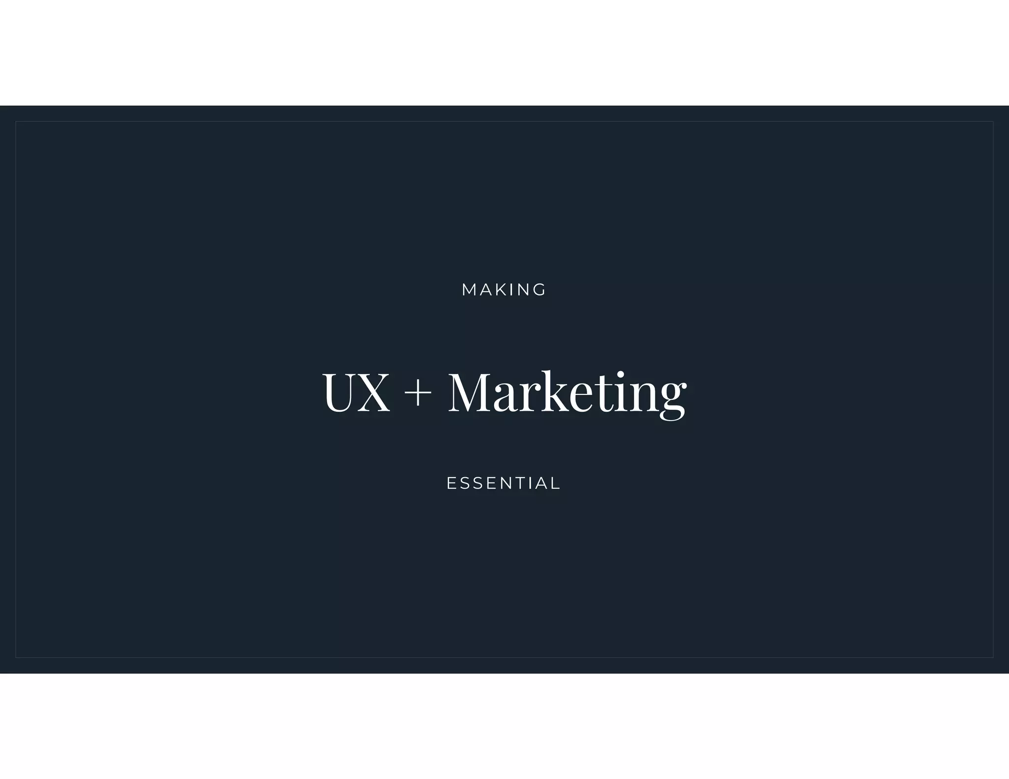 Intro to UX | PPT