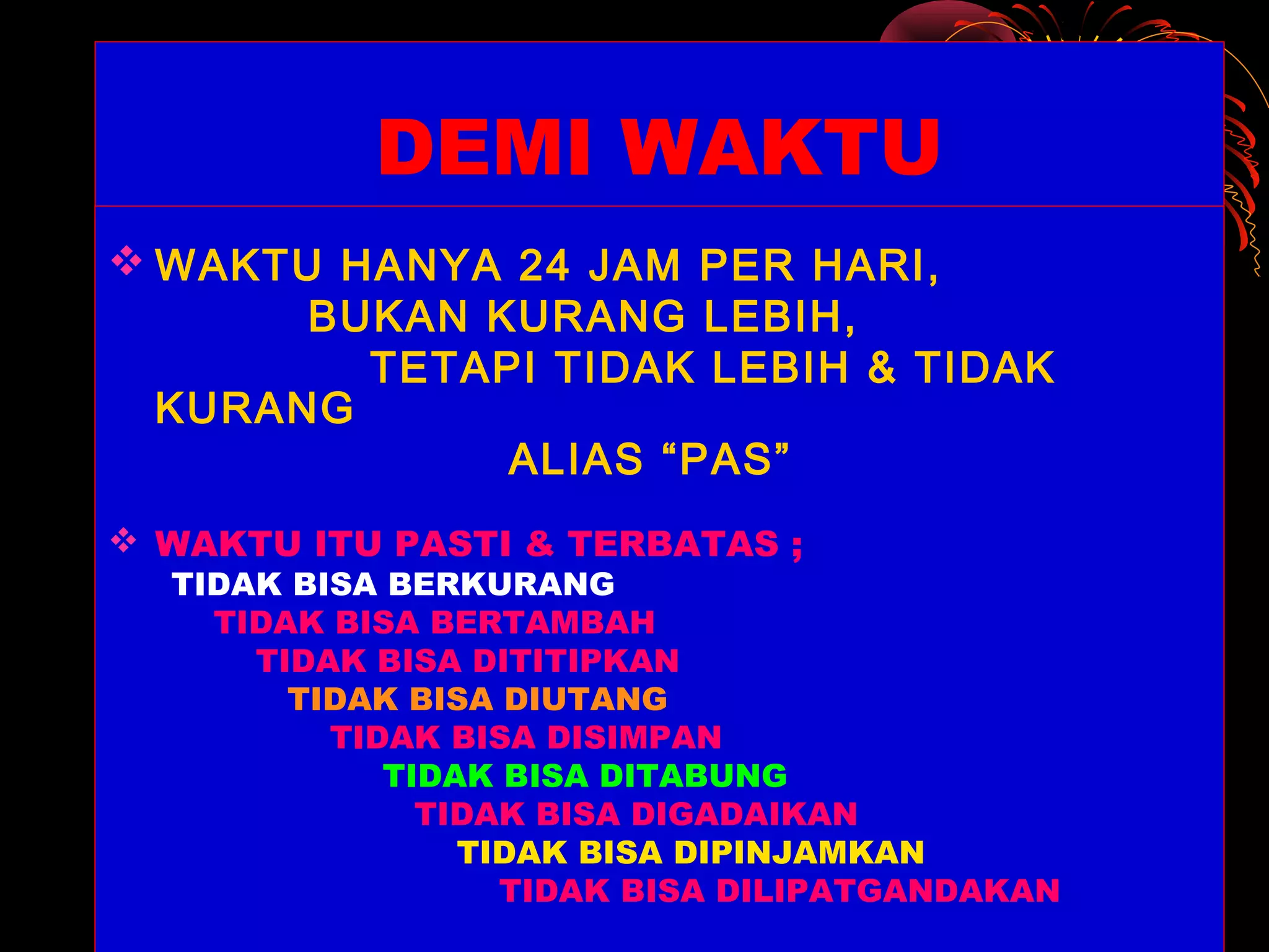 Demi waktu | PPT