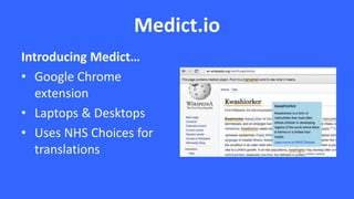Medict - Medical Jargon Translator | PPT