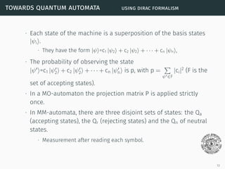 Quantum automata for infinite periodic words | PPT
