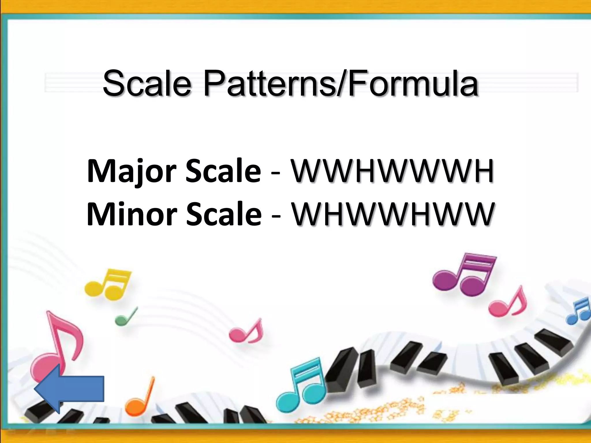 Major Scales, Minor Scales and Key Signatures | PPTX