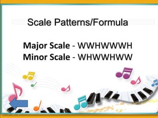 Major Scales, Minor Scales and Key Signatures | PPTX