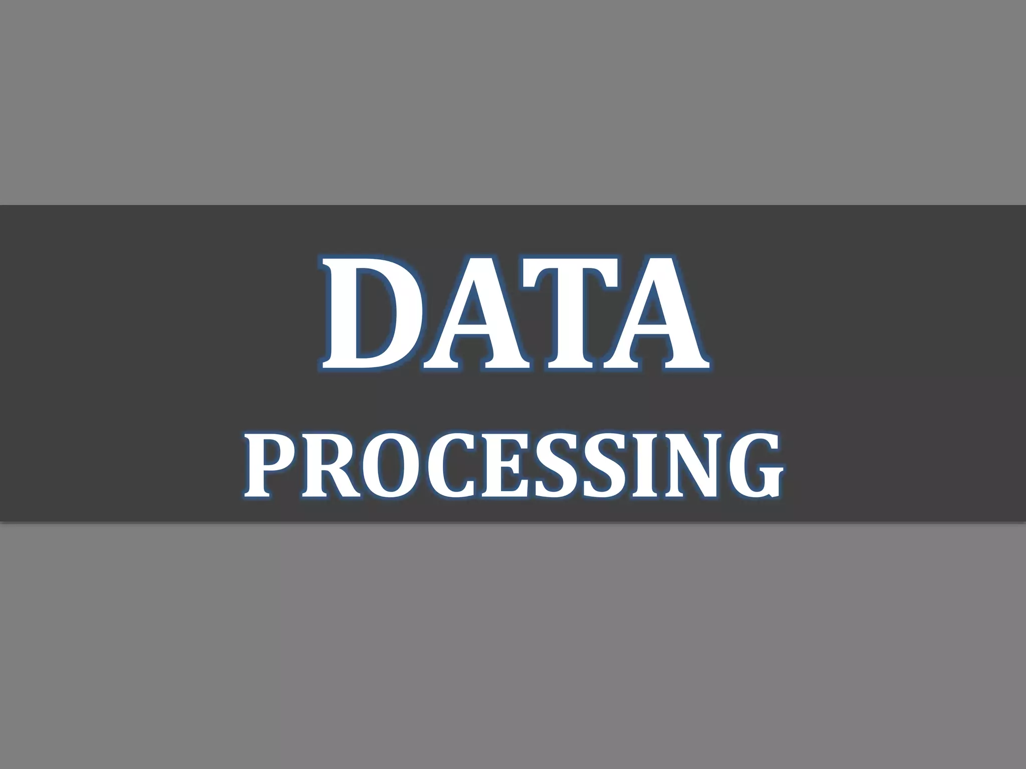 Data processing cycle | PPTX