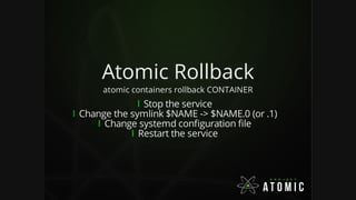 Atomic System Containers | PDF