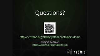 Atomic System Containers | PDF