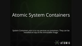 Atomic System Containers | PDF